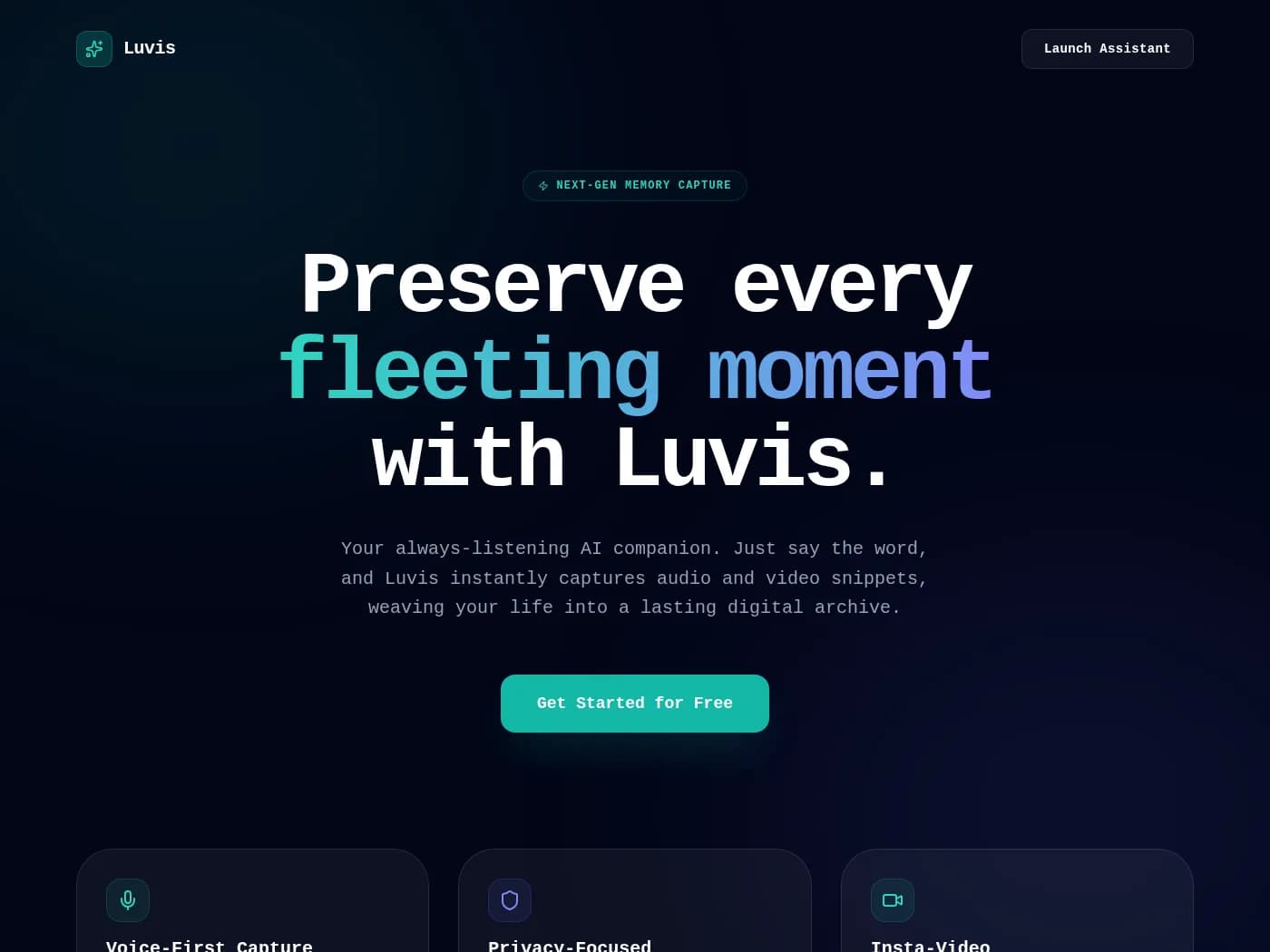 Luvis Memory Capture