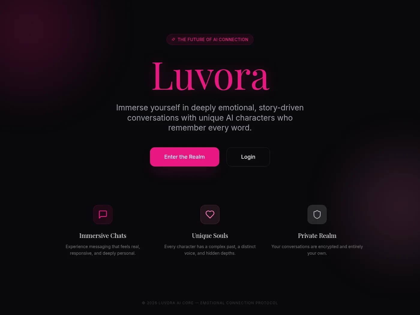 Luvora AI Chat App
