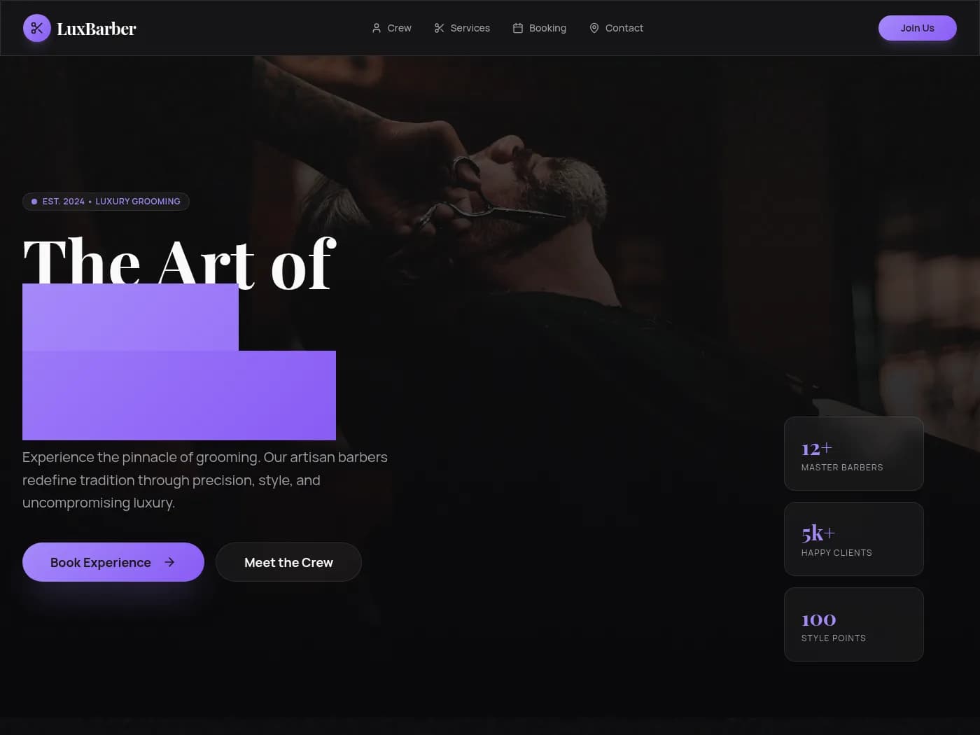 LuxBarber Experience