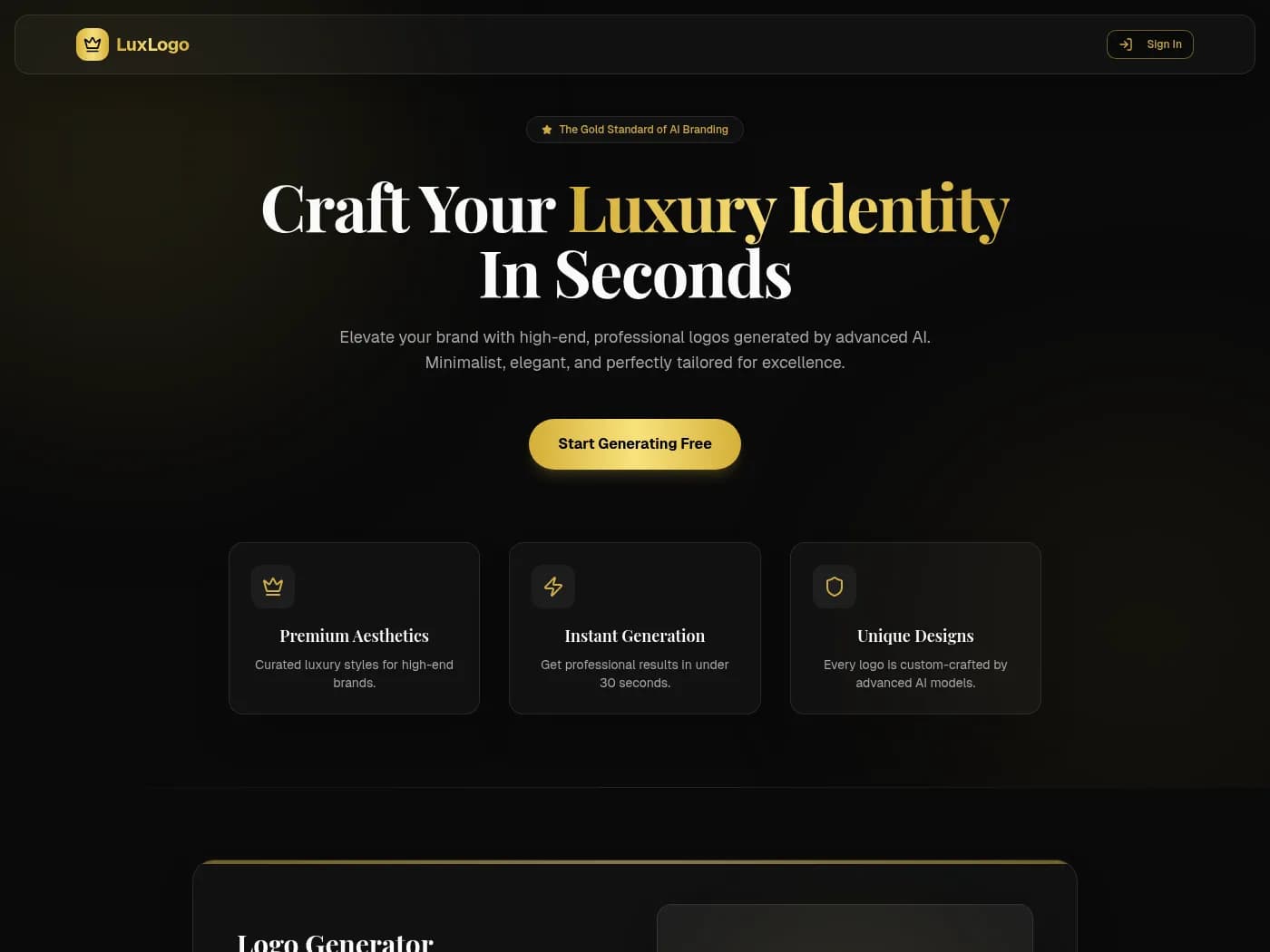 LuxLogo Generator