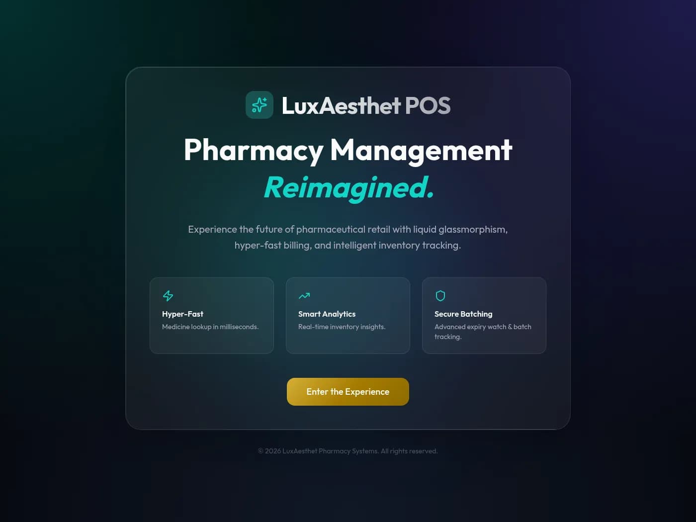 LuxAesthet Pharmacy POS