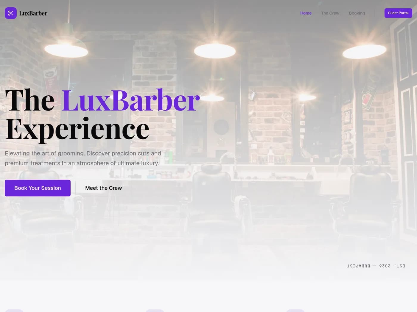 LuxBarber Experience