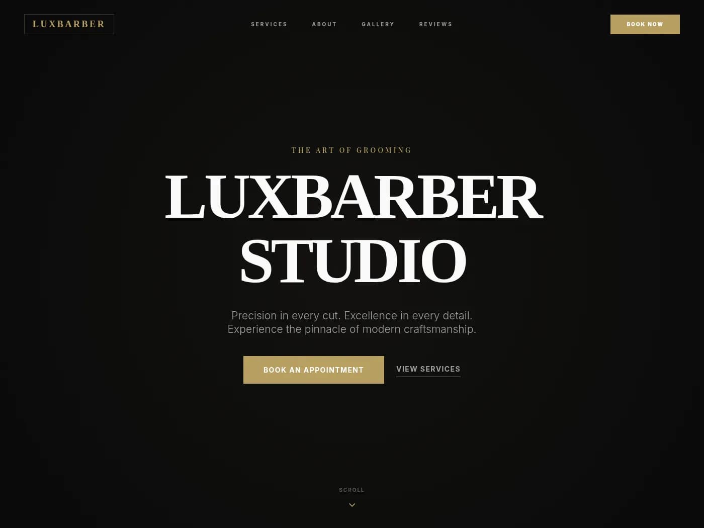LuxBarber Studio Site