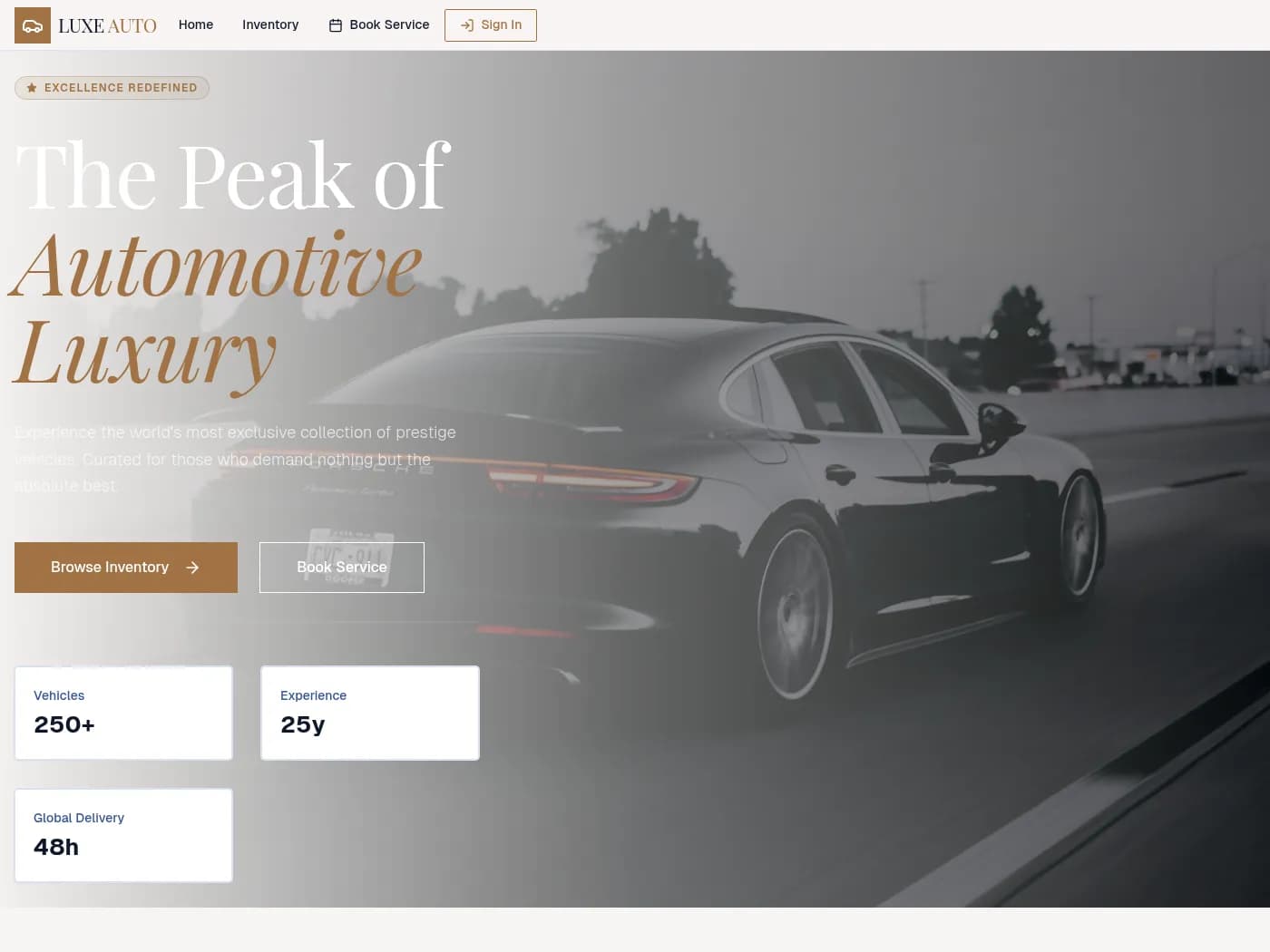 Luxe Auto Portal
