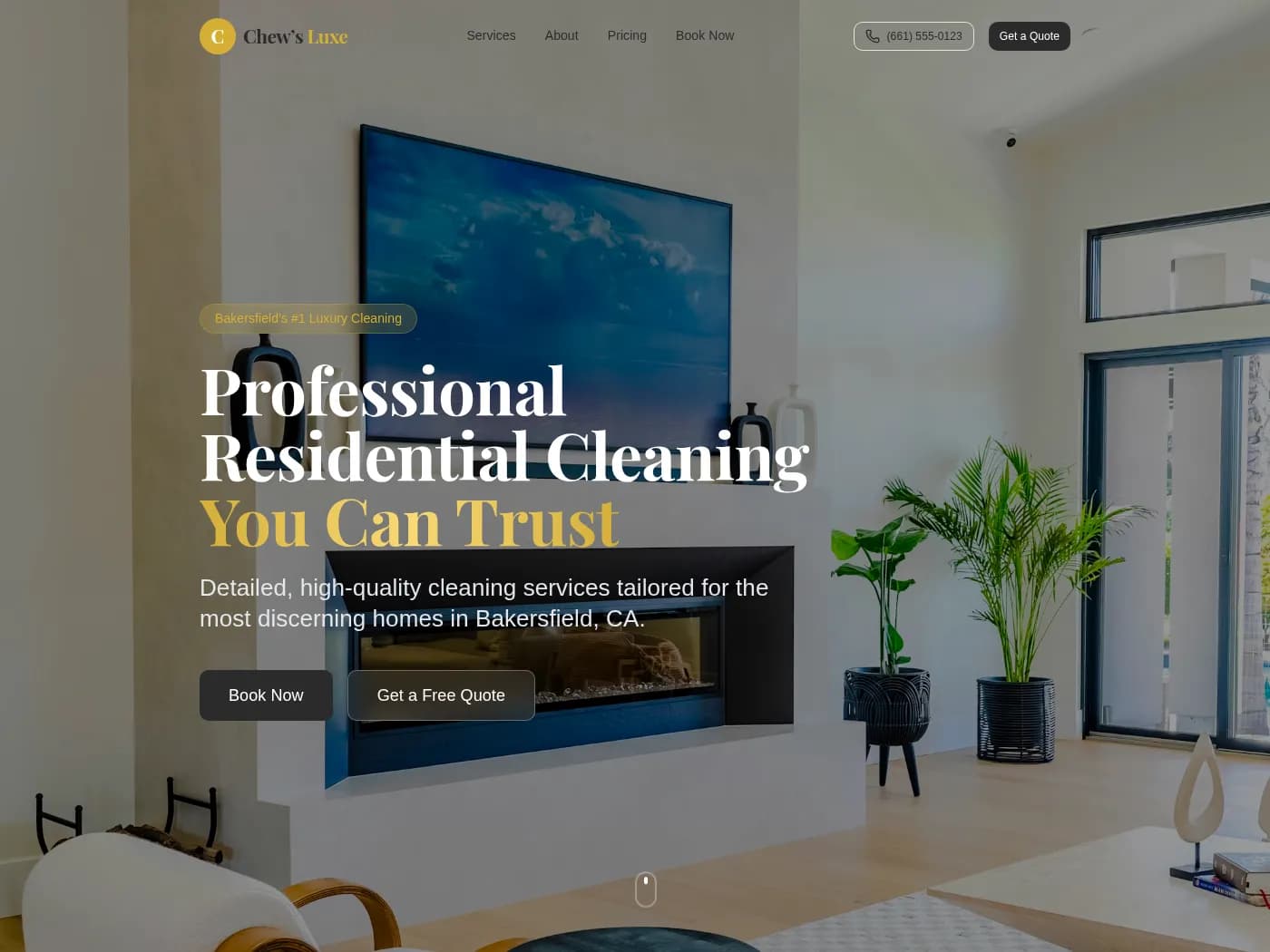 Chew’s Luxe Cleaning Site