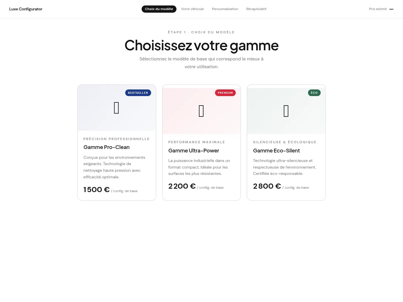 Luxe Configurator