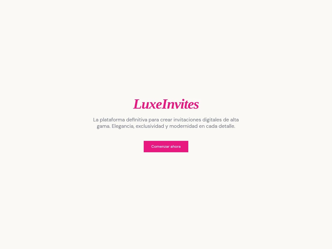 LuxeInvites Platform