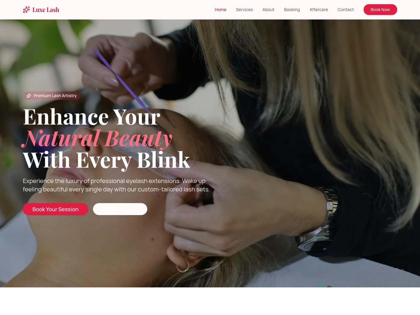 Luxe Lash Studio Site