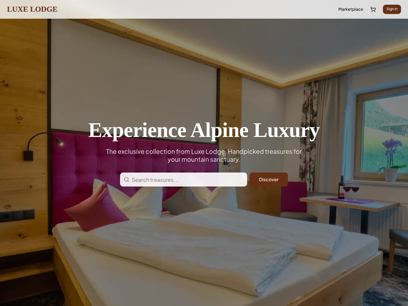 Luxe Lodge Marketplace