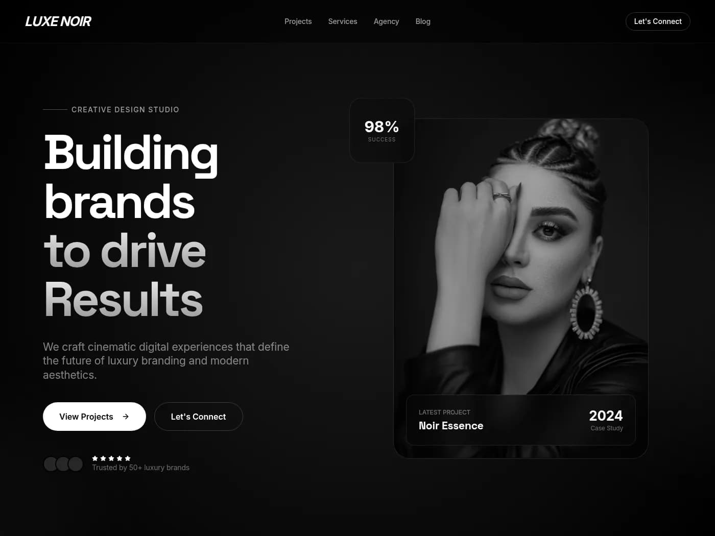 Luxe Noir Agency Site