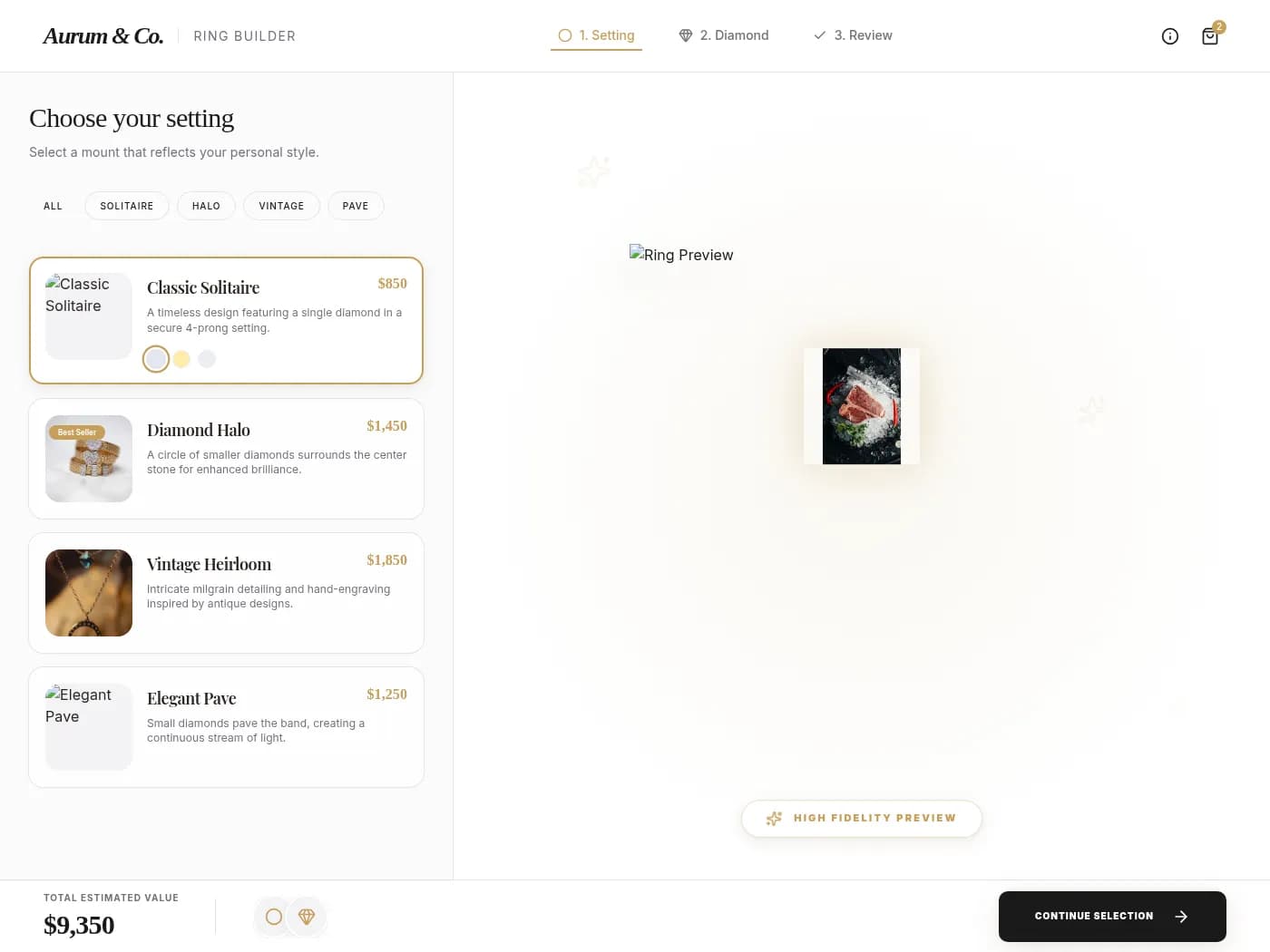Luxe Ring Builder