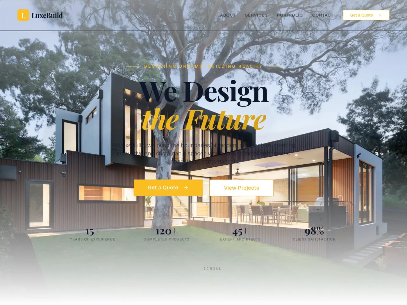 LuxeBuild Web Experience