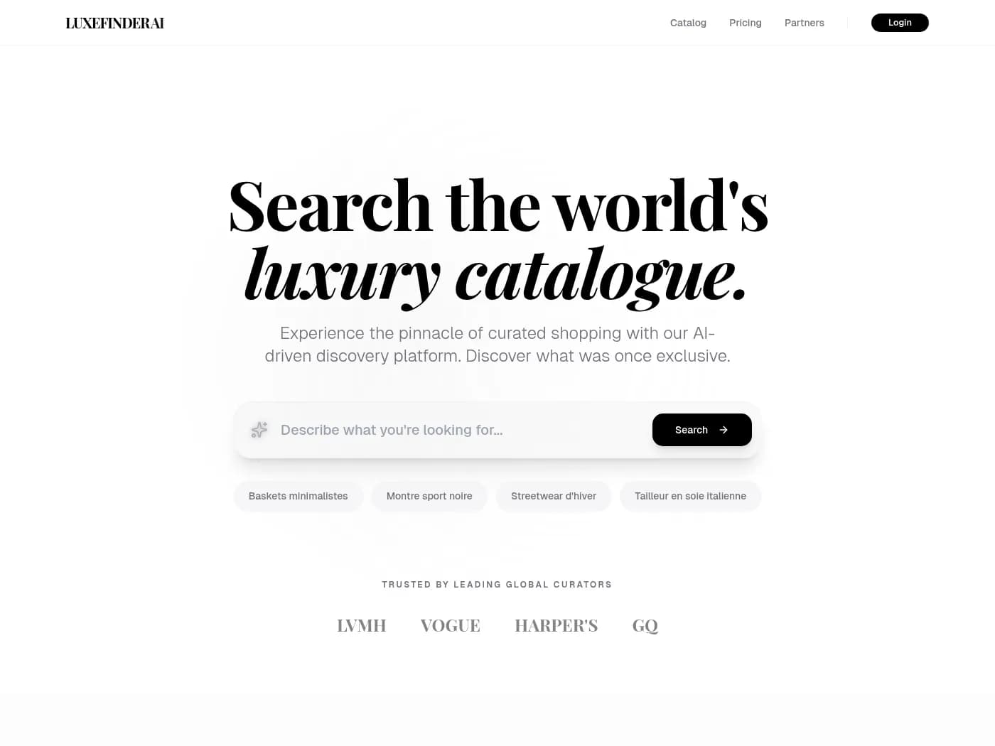 LuxeFinder AI Search