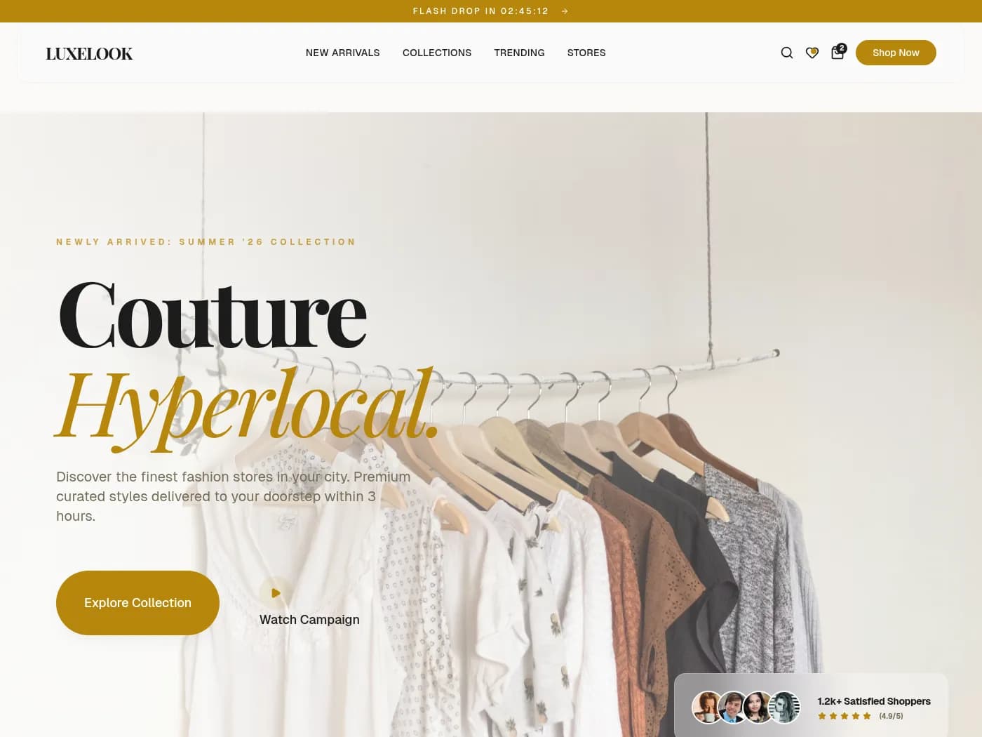 LuxeLook Fashion Web App