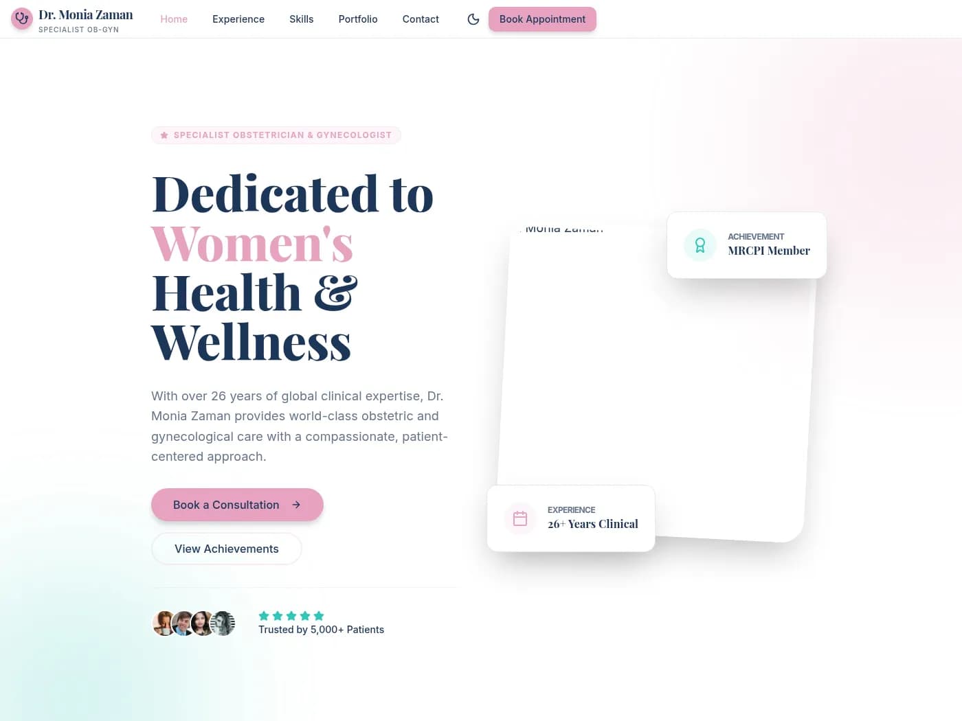 LuxeMed Portfolio Site