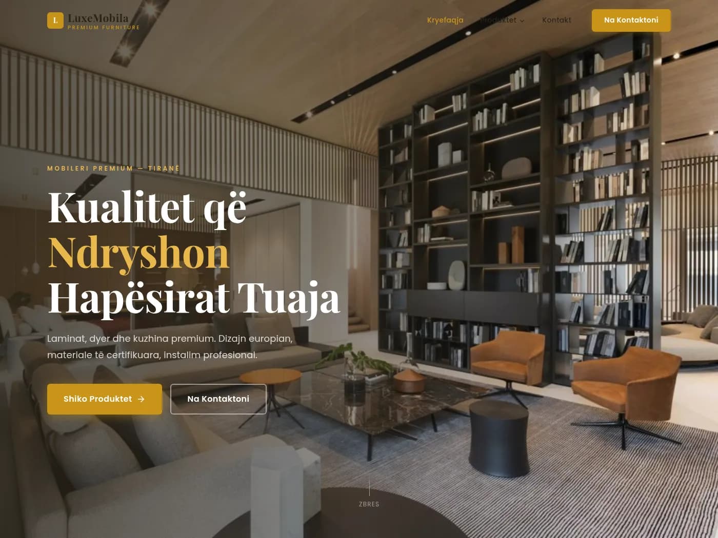 LuxeMobila Website