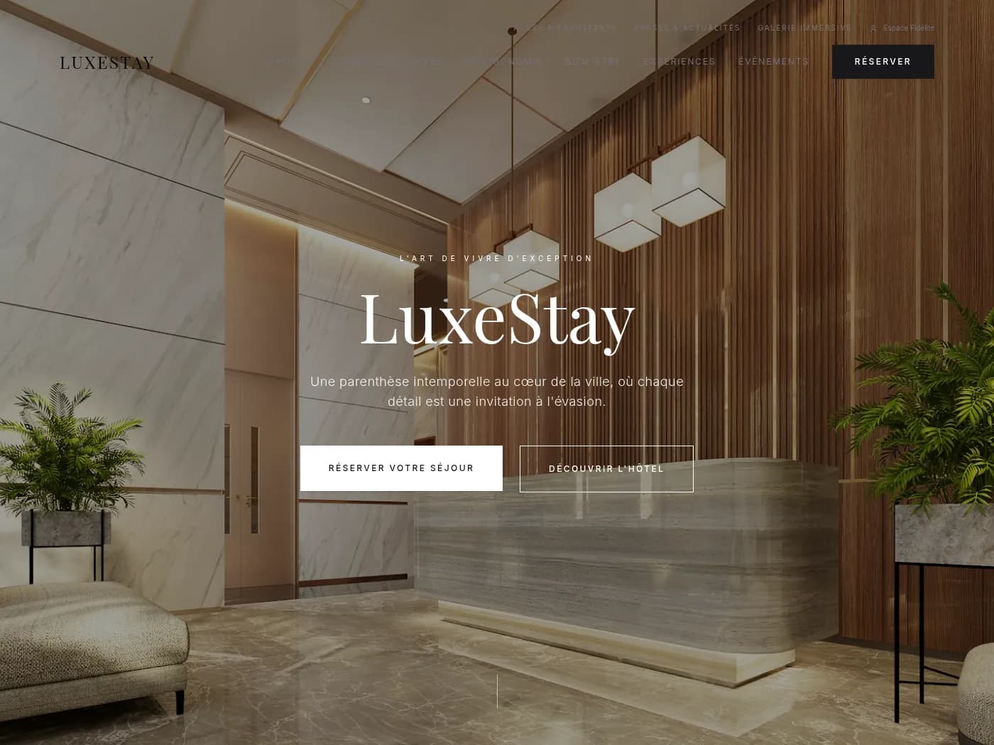 LuxeStay Web Experience