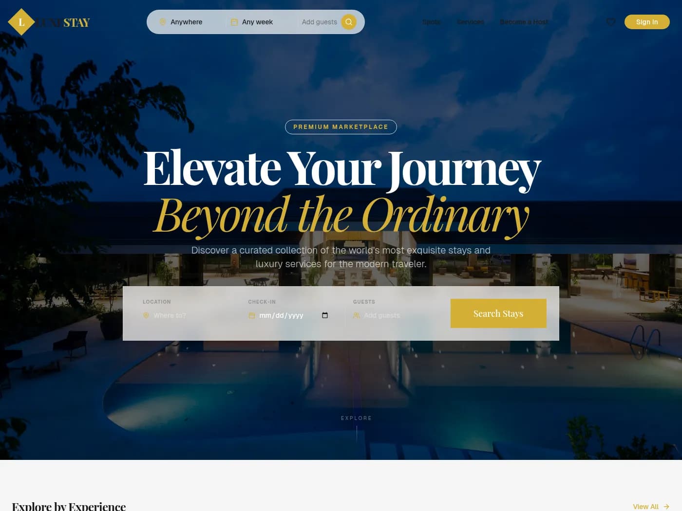 LuxeStay Marketplace