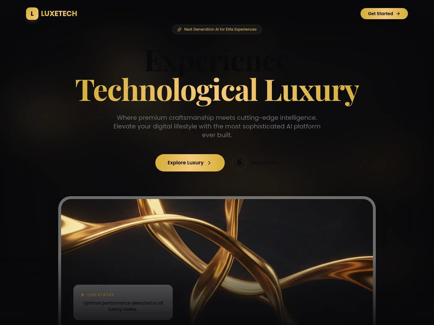 LuxeTech Landing