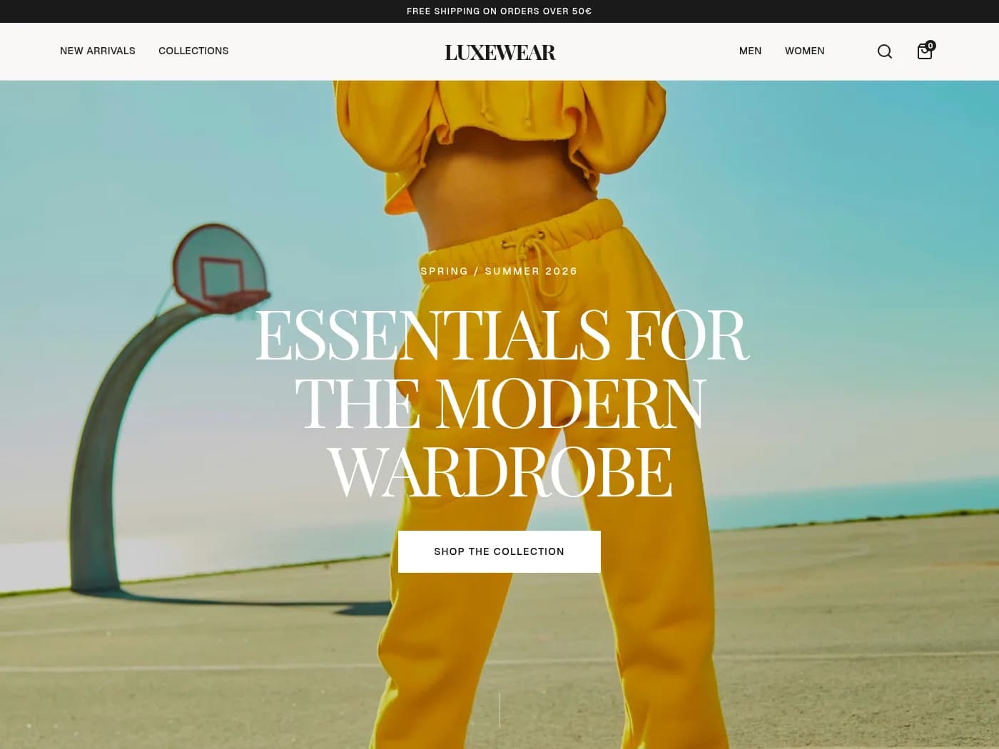 LuxeWear E-Commerce Site