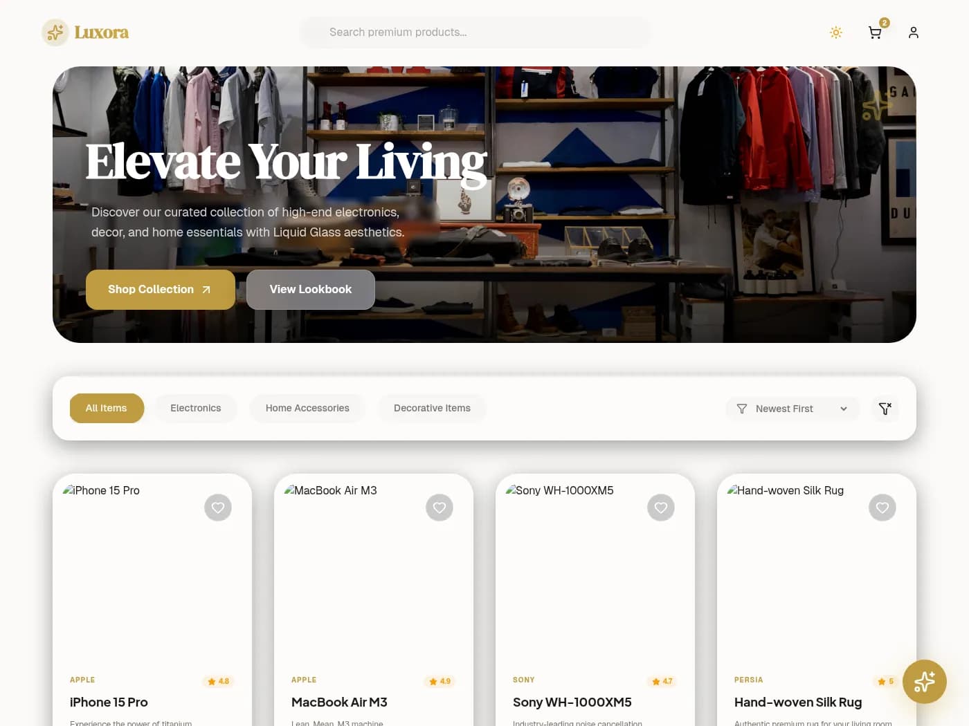 Luxora Premium Shop