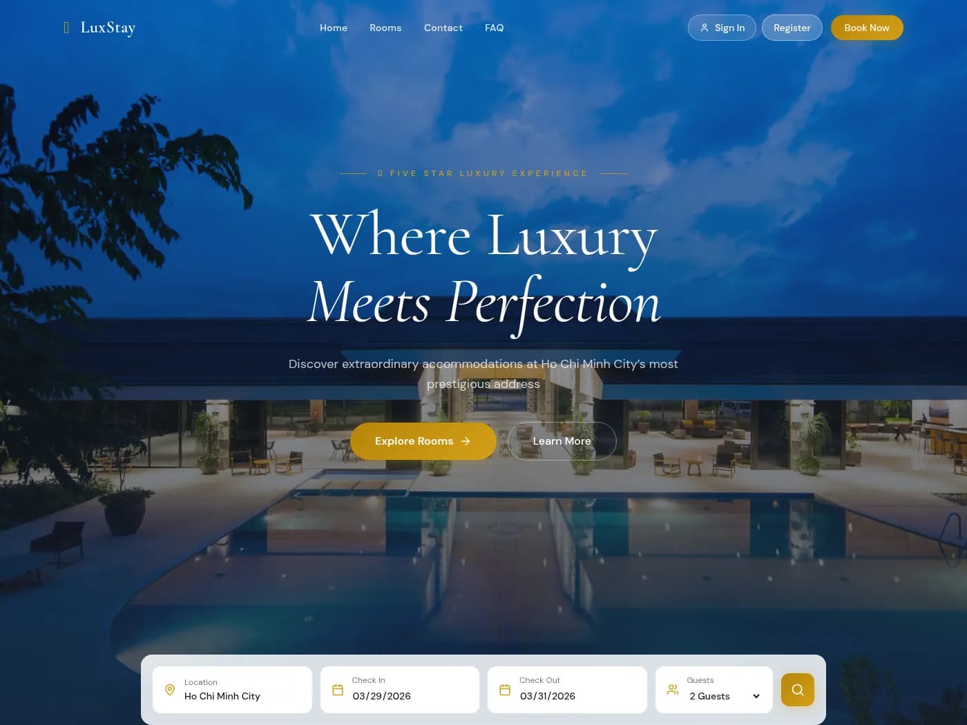 LuxStay Hotel Booking
