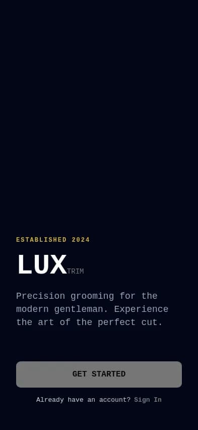 LuxTrim Barber App