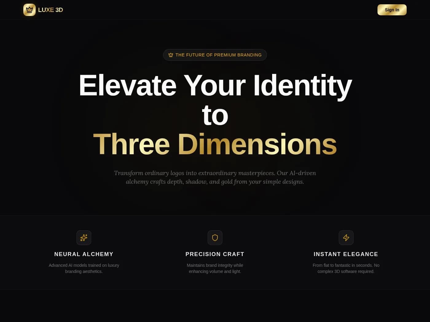 Luxe 3D Logo Maker