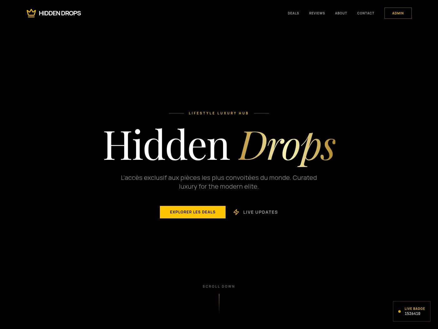 Hidden Drops Luxury Hub