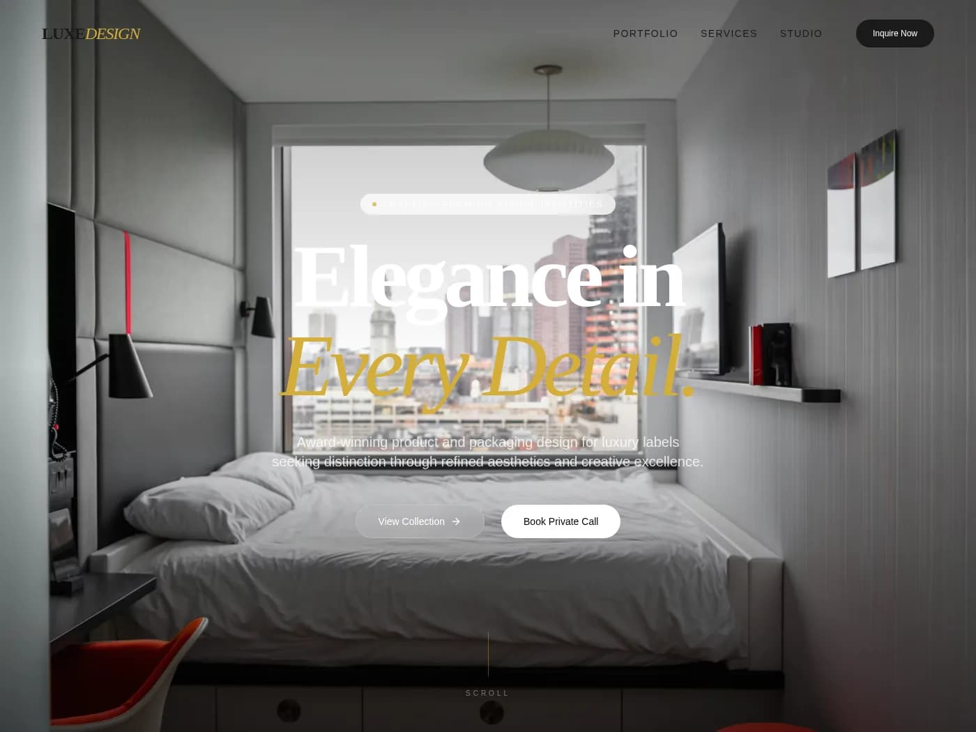 LuxeDesign Studio Site