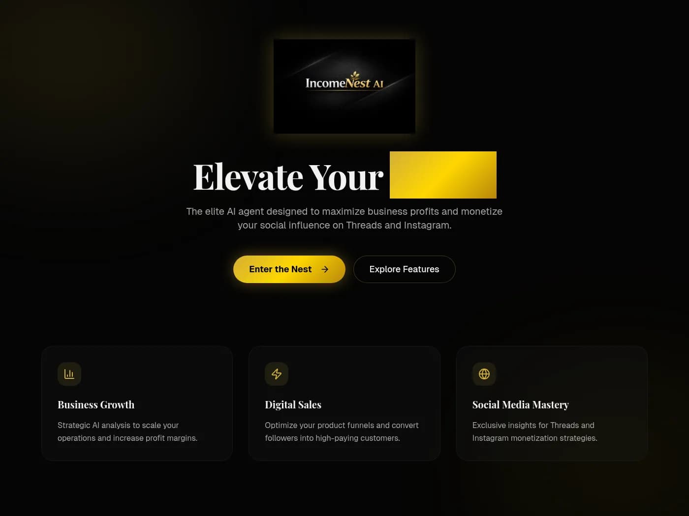 IncomeNest Luxury AI