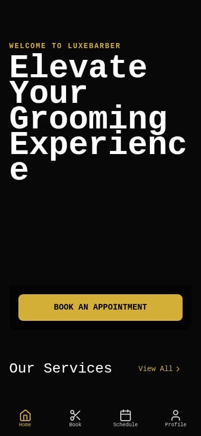 LuxeBarber App