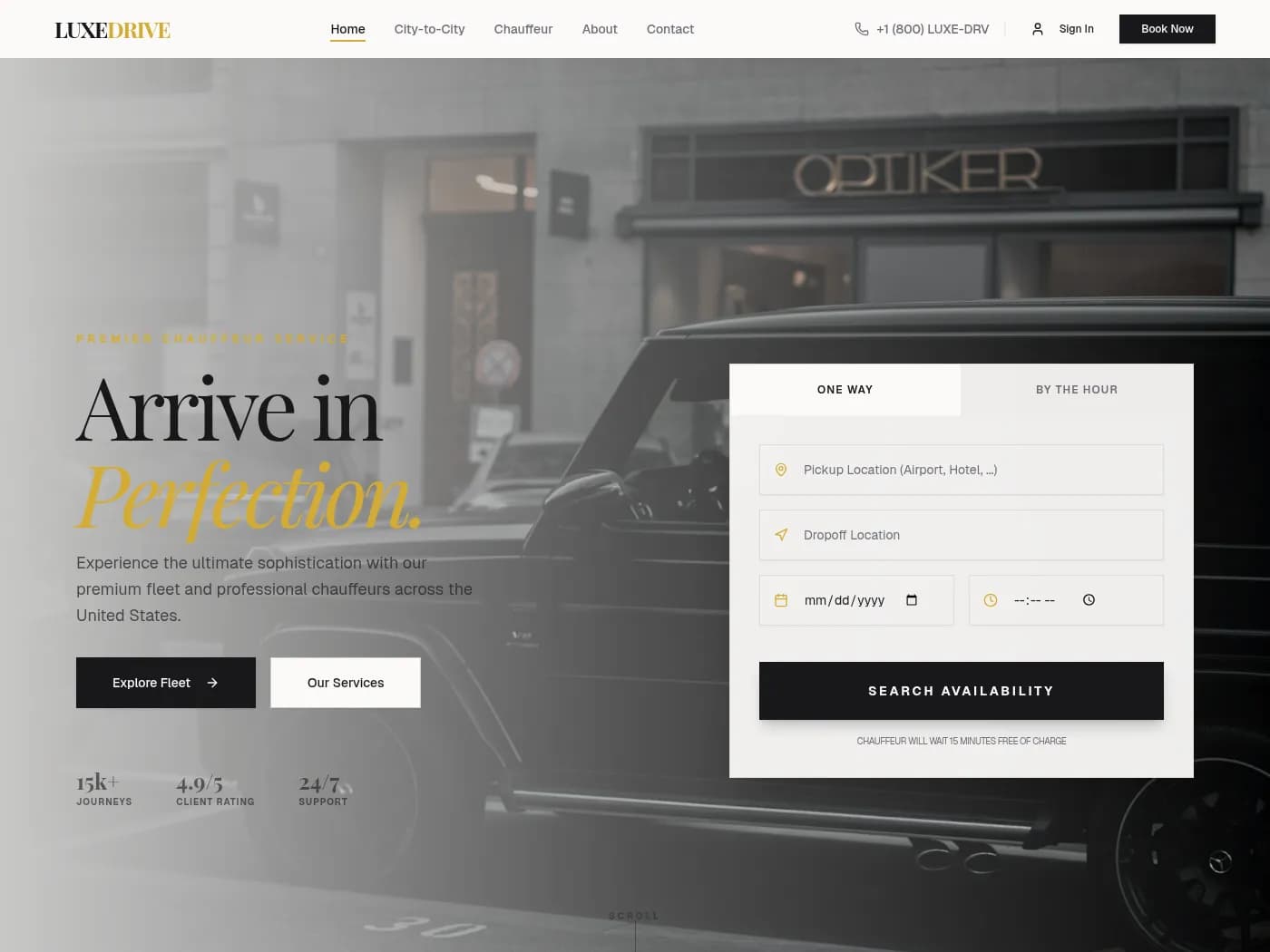 LuxeDrive Web Experience