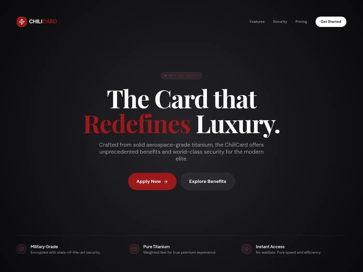 Luxury Card Showcase