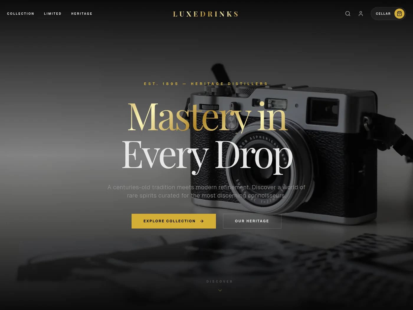 LuxeDrinks UI