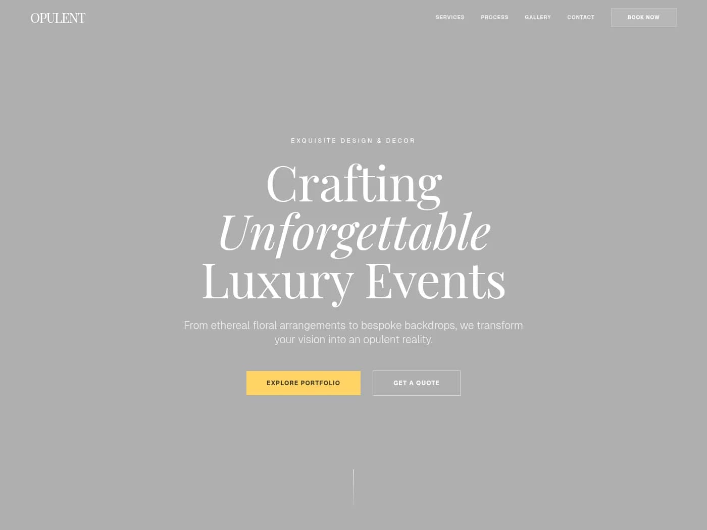 Opulent Events Showcase