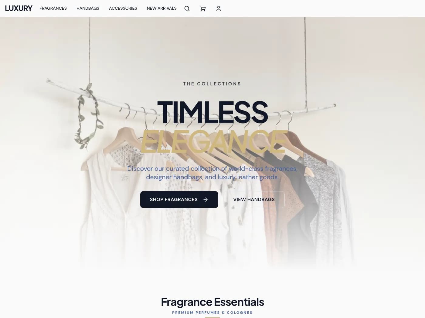 Luxury Collections Storefront