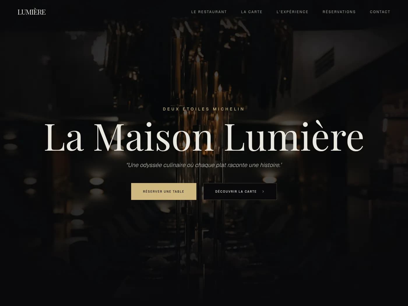 Lumière Hero Experience