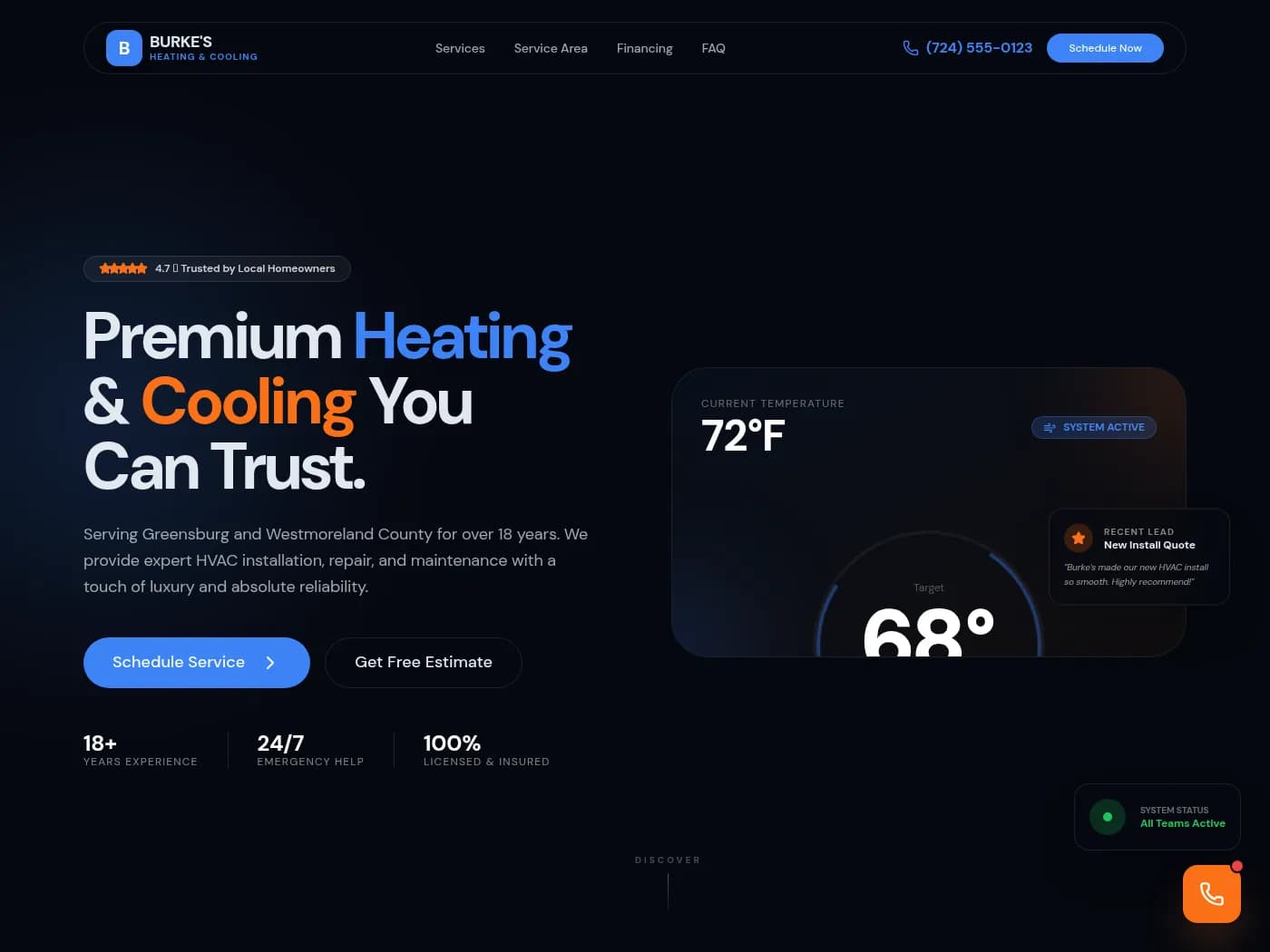 Luxury HVAC Lead Site