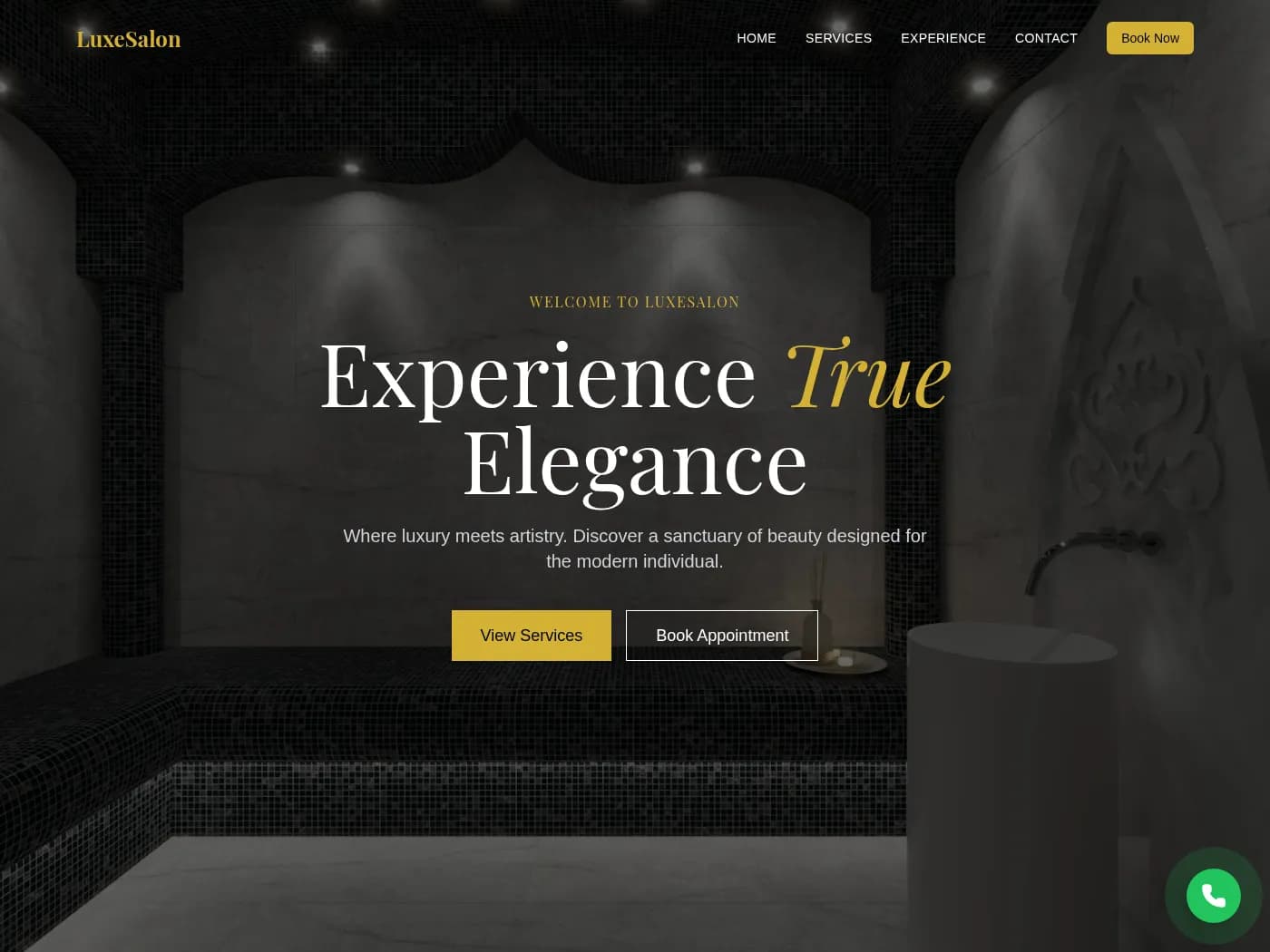 LuxeSalon Web Experience