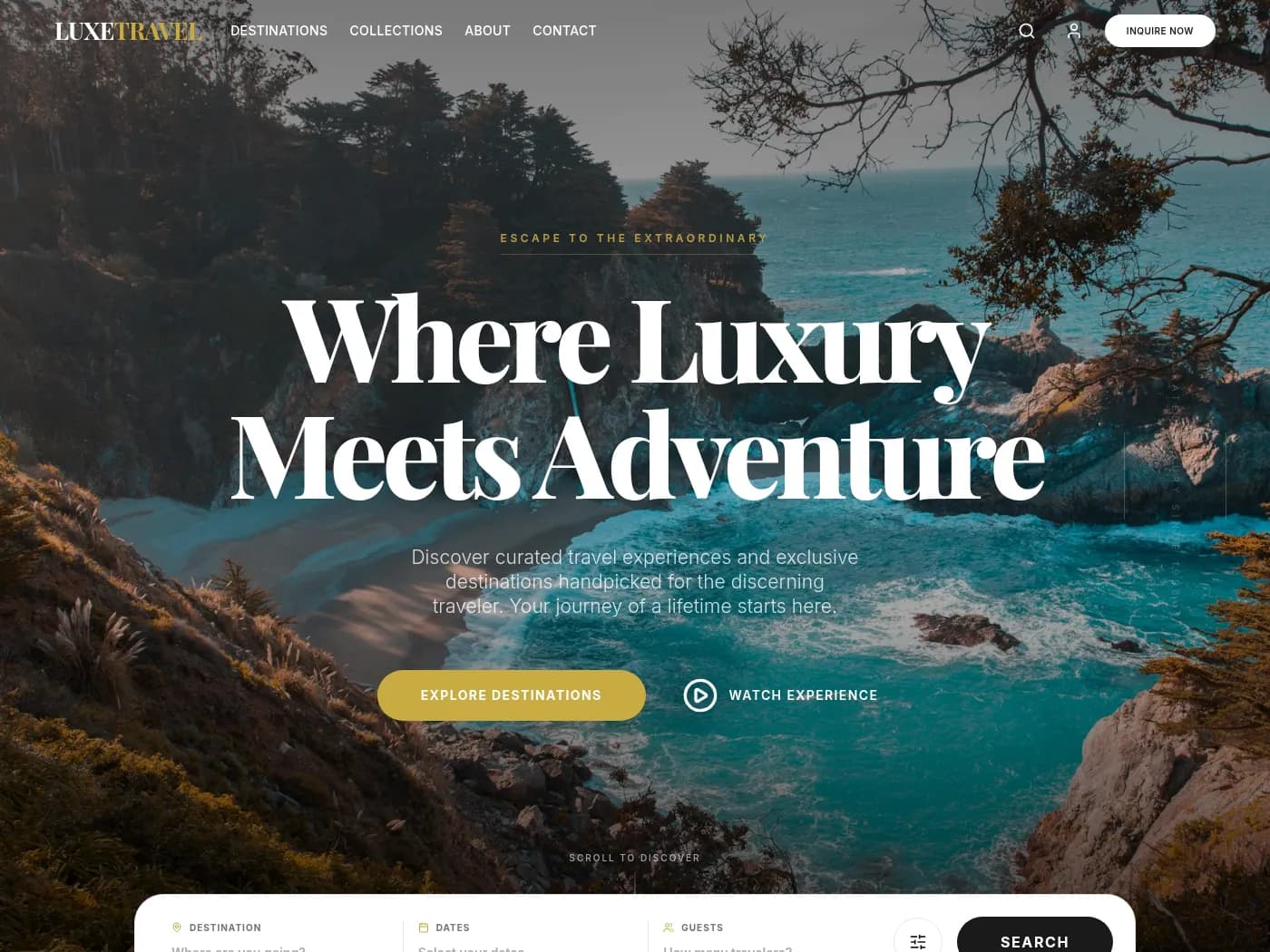 LuxeTravel Agency Web