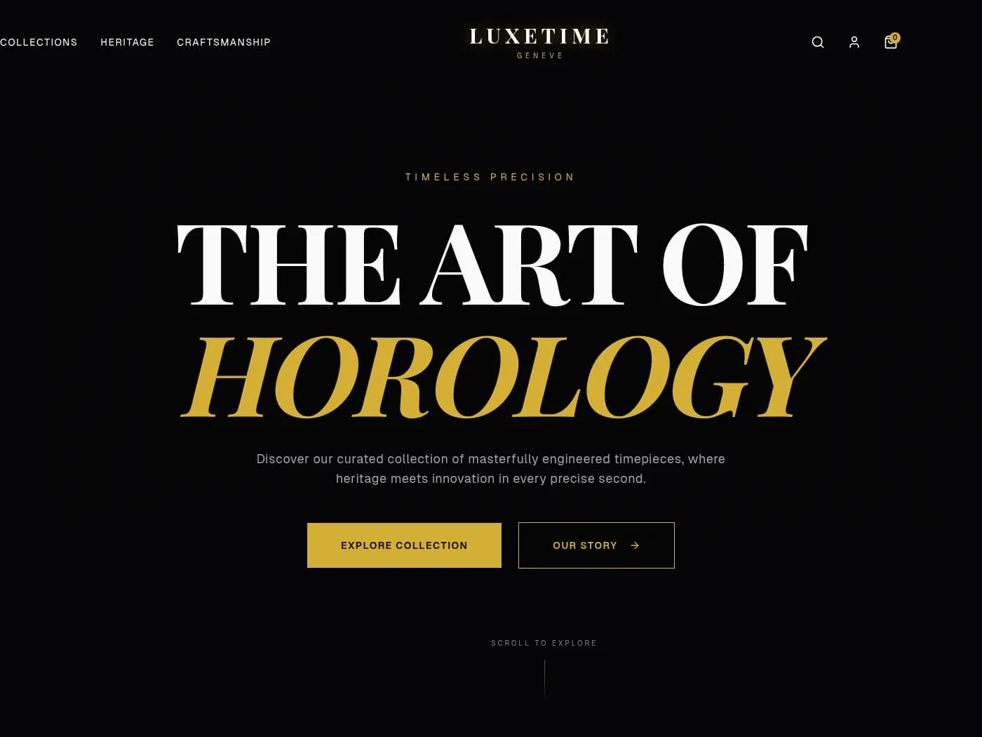 LuxeTime Watch Website