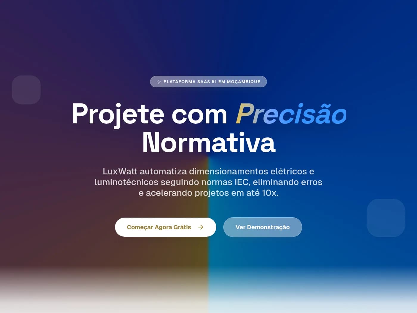 LuxWatt Dimensionamento SaaS