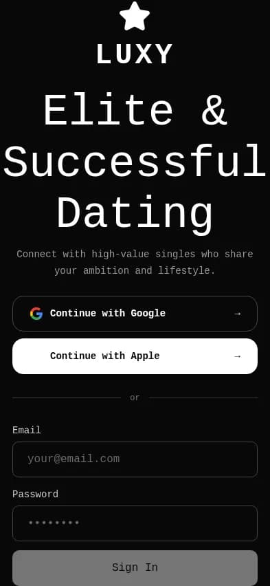 Luxy Dating Clone