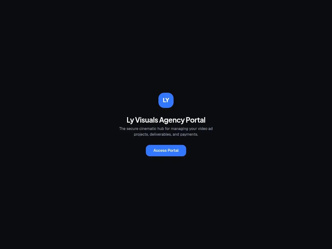 Ly Visuals Agency Portal