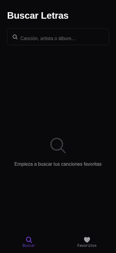 SongLyric Finder App