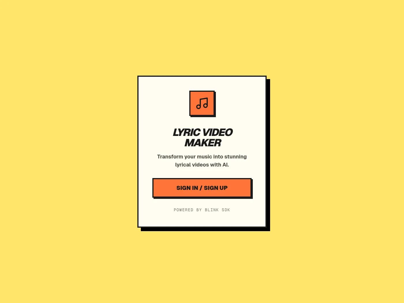 Lyric Video Maker