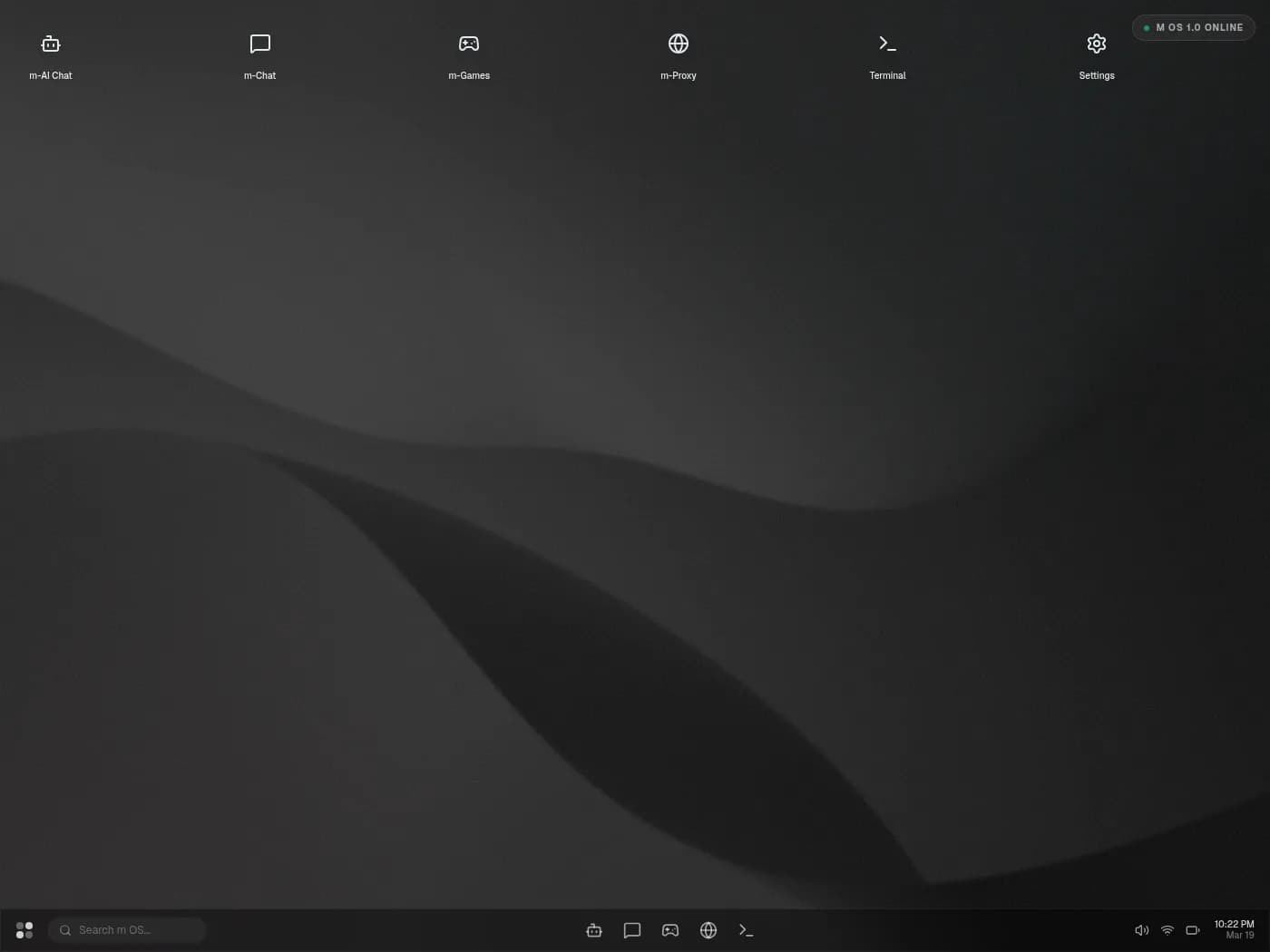 m OS Web Desktop