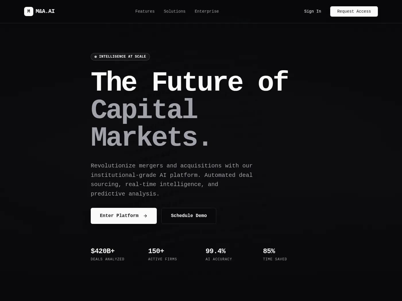 M&A AI Platform