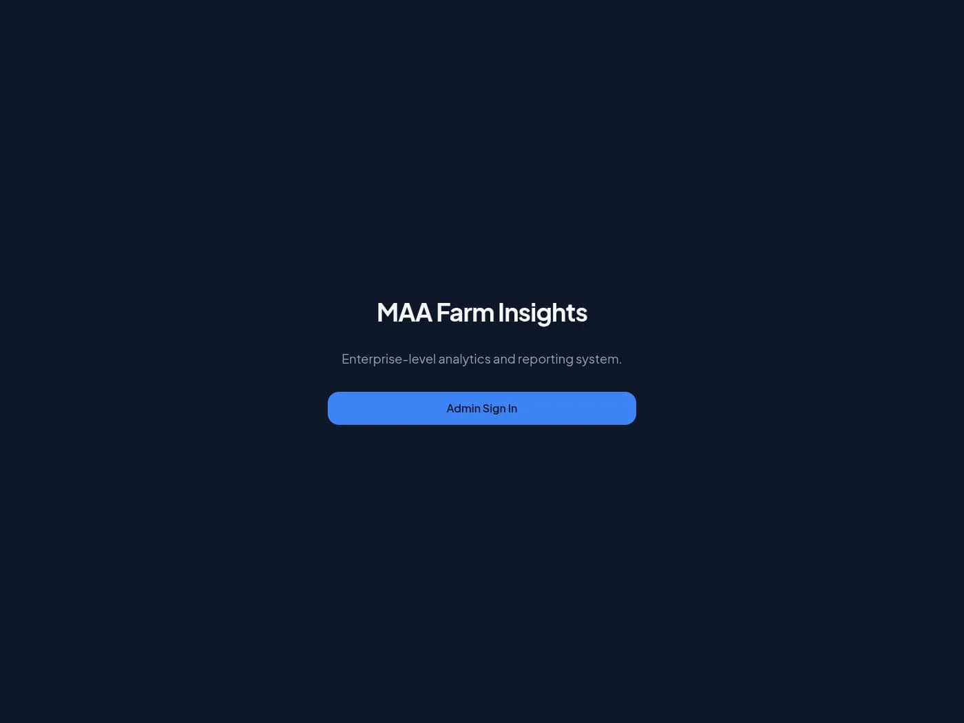 MAA Farm Insights Suite